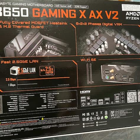 Gigabyte B Gaming X Ax V Amd Am Atx Motherboard Jawa