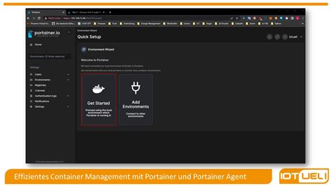 Installation Portainer Be Iotueli