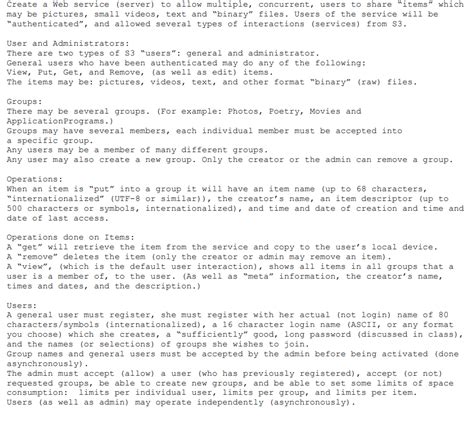 Solved Create A Web Service Server To Allow Multiple