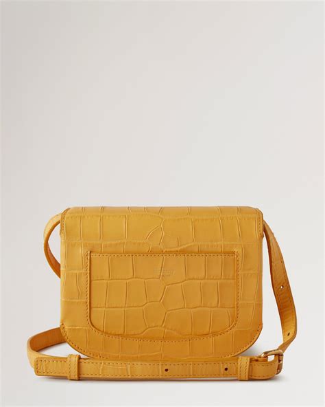 Small Pimlico Satchel | Yellow Matte Small Croc | Pimlico | Mulberry