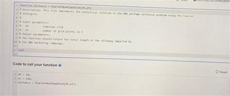 Solved Please Provide The Matlab Code For The Following