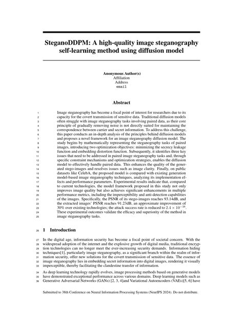 Pdf Steganoddpm A High Quality Image Steganography Self Learning