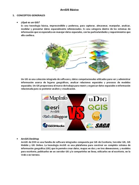 Arcgis Básico Pdf Arc Gis Sistema De Información Geográfica