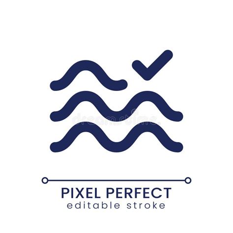 Float Effect Applying Pixel Perfect Linear Ui Icon Stock Vector