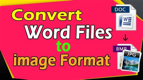 How To Convert Word File To JPEG Convert Word To Jpeg Image