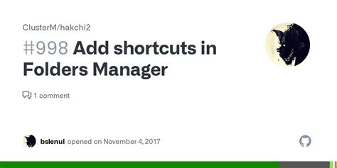 add shortcuts in folders manager · issue 998 · clusterm hakchi2 · github
