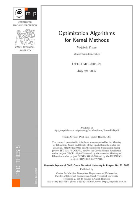 Optimization Algorithms