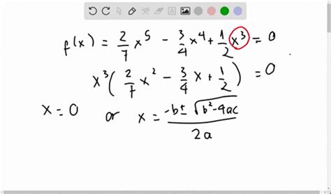 SOLVED Find All The Real Zeros And State Their Multiplicities Of Each Polynomial Function F X