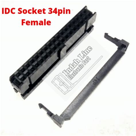 Jual Idc Socket Female 34pin 34 Pin Konektor Connector 2x17pin 2 54mm