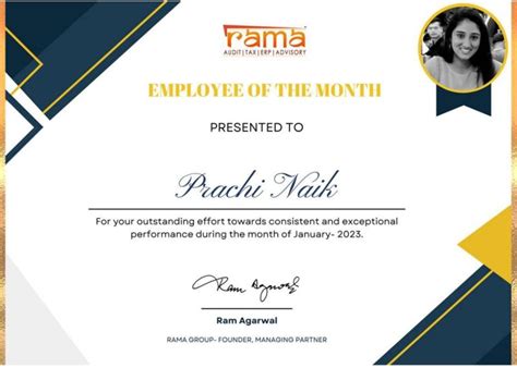 Prachi Naik On Linkedin Employeeofthemonth Accounting