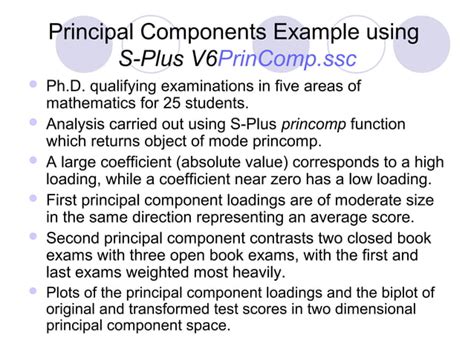 Overview Of Multivariate Statistical Methods Ppt