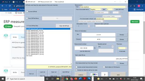 erp measurement tool error · issue 153 · ucdavis erplab · github
