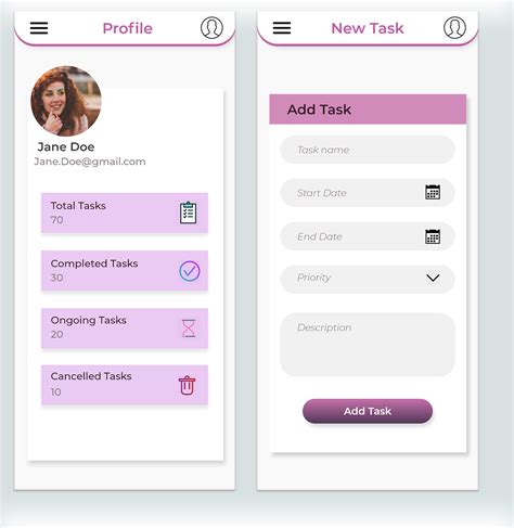 To Do List App Ui Design Behance
