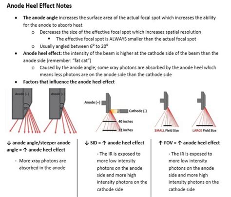 Anode Heel Effect Notes Radiologi
