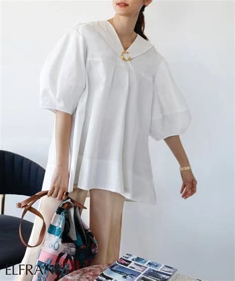 빅사이즈 루즈핏 브이넥 반팔 롱 블라우스 셔츠 빅 카라 박시 데일리 퍼프소매 부 봄 여름 여성