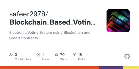 Blockchain Based Voting System README Md At Master Safeer2978