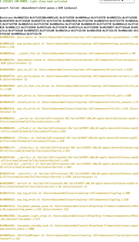 Crash When Printing After Light Sleep Idfgh 8552 · Issue 10002 · Espressifesp Idf · Github