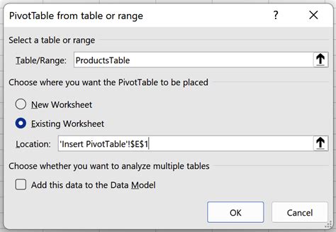 Inserting A Pivottable Inserting A Pivottable Book