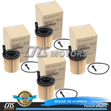 Kit 4pack Genuine Engine Oil Filter