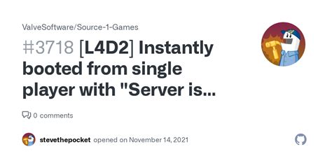 L4d2 Instantly Booted From Single Player With Server Is Enforcing