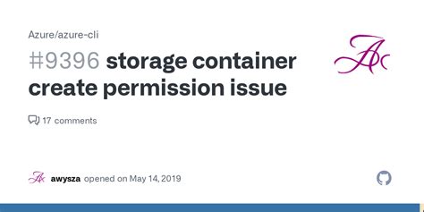 Storage Container Create Permission Issue Issue Azure Azure Cli GitHub