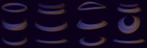 나선형 파도의 찬란한 불꽃 곡선형 밝은 스피드 라인 도로가 빛나고 있습니다 곡선에 대한 스톡 벡터 아트 및 기타 이미지 곡선 광학 작용 기술 Istock