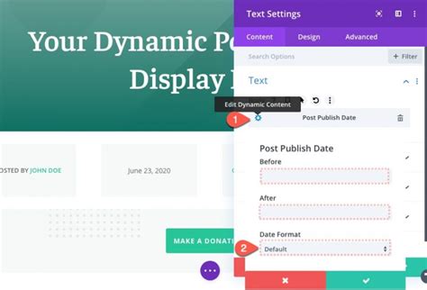 a guide to date and time formatting in divi