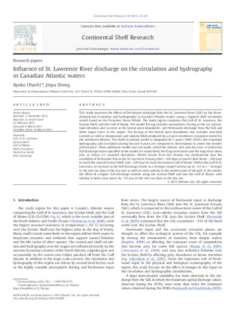 Pdf Simulating Seasonal Variability Of Circulation And Hydrography On