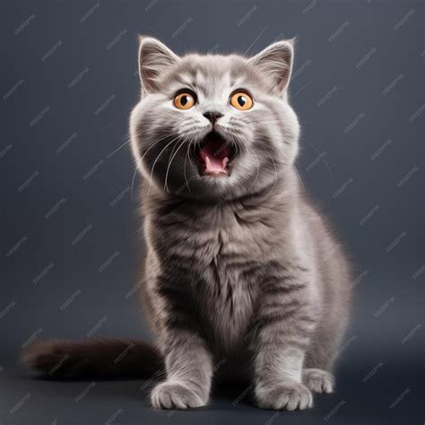 Premium Photo Cute Playful And Adroable Cat Isolated Background