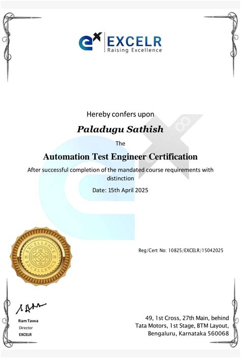 Automationtesting Excelr Careergrowth Sathish Paladugu