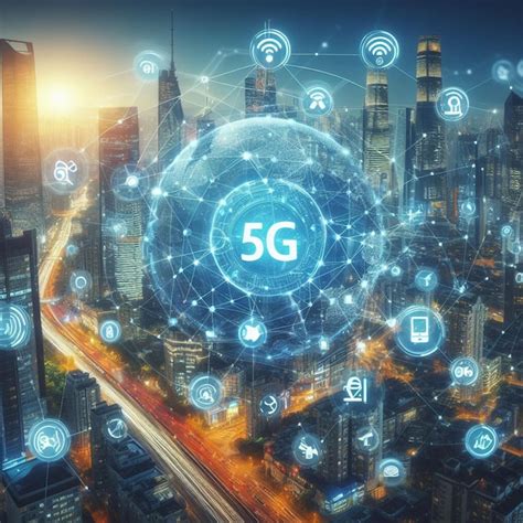 Communication Network Concept For Smart Cities 5g Iot Internet Of Things Telecommunications