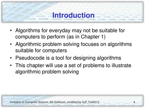 PPT Chapter 2 The Algorithmic Foundations Of Computer Science