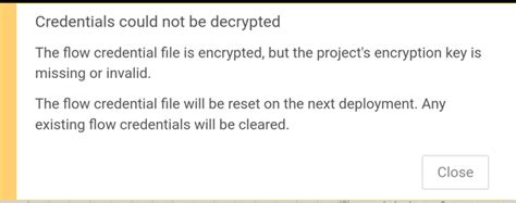 Node Red Decryption Failed Rhomeassistant
