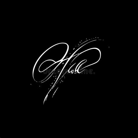 Cursive High Quality Vector Logo Vector Illustration Ideal For T