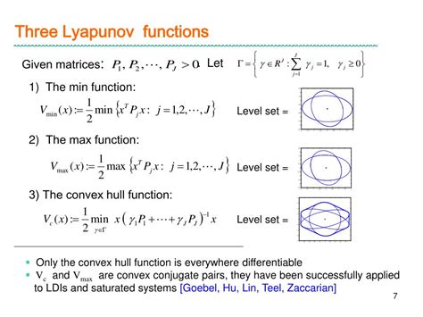 Ppt On Several Composite Quadratic Lyapunov Functions For Switched