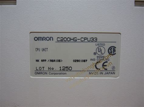 Cửa Hàng Vật Tư Tự Động Hóa HCM PLC OMRON C200HG CPU33