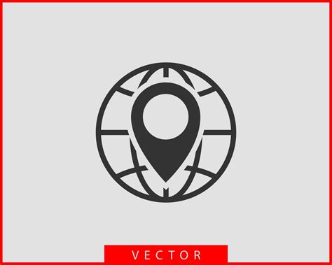 Map Icons Marker Pointer Pin Location Vector Icon GPS Navigation Symbol Vector Art