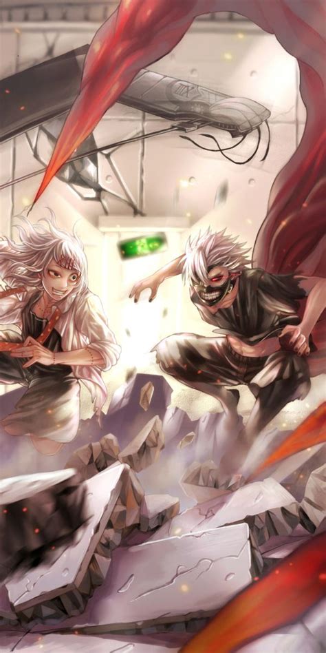 Обои на рабочий стол Джузо Сузуя Кен Канеки Токийский Гуль Аниме Кагуне Токийский Гуль