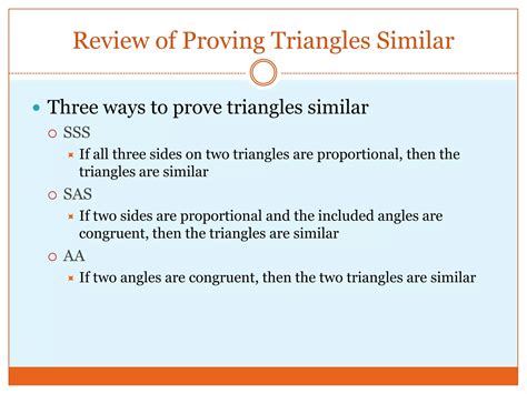 Similar Triangles And Trigonometric Ratios Ppt