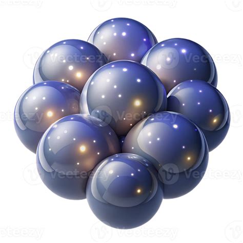 Elegant Creative A Cluster Of Translucent Orbs Reflecting 4k 57893924 Png