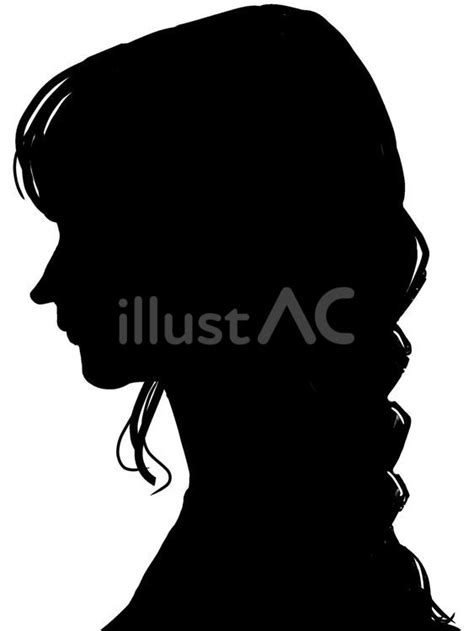 Free Vectors Female Profile Silhouette