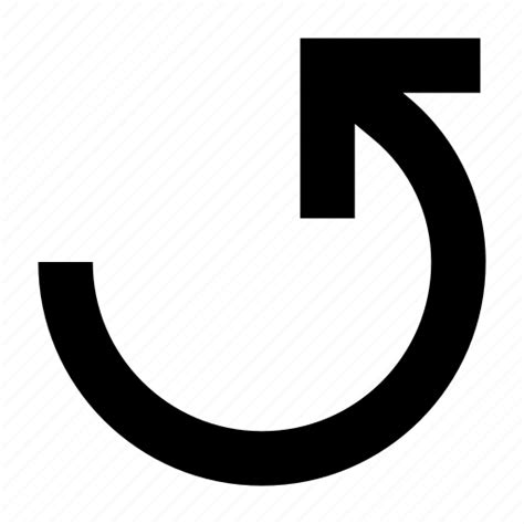 Arrow Rotate Up Right Cycle Curve Counter Icon Download On Iconfinder