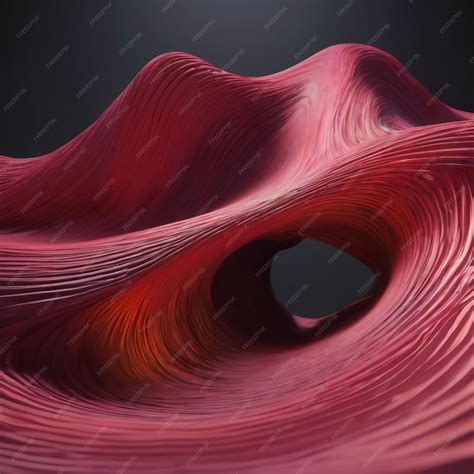 Premium Photo Irregular Curve Shape Structure 3d Rendering