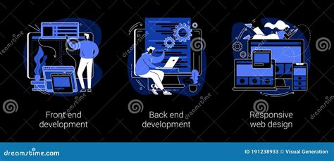 Web Development Agency Abstract Concept Vector Illustrations Stock