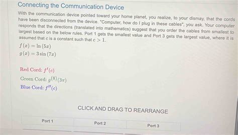 Solved Connecting The Communication Device With The Communication