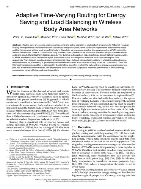 Journal Paper 7 Adaptive Time Varying Routing For Energy Saving And Load