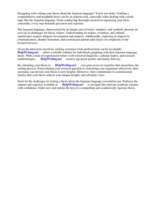 Thesis About Jejemon Language Pdf Linguistics English Language