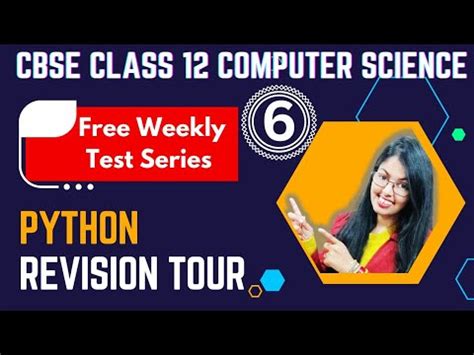 Python Revision Tour Practice Questions CBSE Class Computer Science YouTube