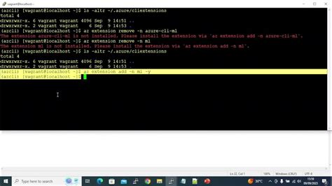 Azure Cli Machine Learning Ml Extension Installation On Local Linux Machine Youtube