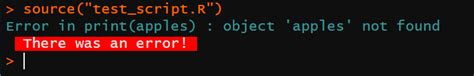 Custom Error Doesnt Stop Execution When R Script Is Run From Windows Command Prompt Stack